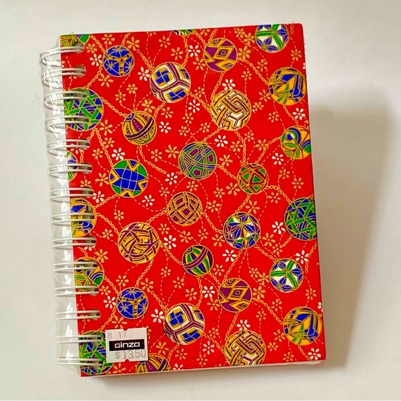 Office | 5x7 Spiral Notebook Journal Diary Chiyogami Yuzen Washi Made ...